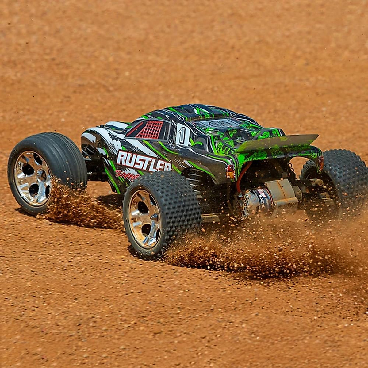 Traxxas RustlerÂ: 1/10 Scale Stadium Truck. Ready-to-Race with TQ 2.4GHz Radio System and XL-5 ESC (FWD/rev)