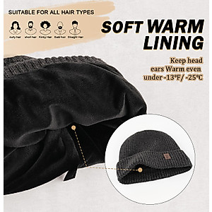 Wmcaps Warm Beanie Hats for Men Women, Fleece Lined Beanie Warm Winter Caps Unisex Fashion Knit Cuffed Cap (Slate Gray)