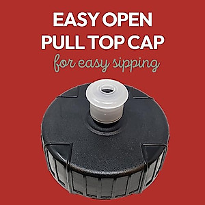 50 Strong Kids Water Bottle | 22 oz. BPA- Free Sports Squeeze Water Bottles with Pull Top Cap |Perfect Water Bottle for School | Reusable & Durable for Boys & Girls | Made in USA