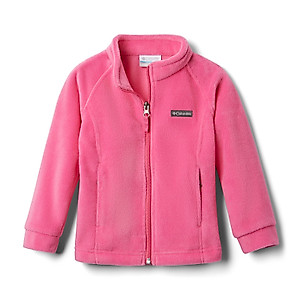 Columbia unisex-baby Benton Springs Fleece Jacket, Pink Ice, 18-24 Months