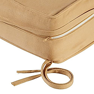 Greendale Home Fashions Outdoor Sunbrella Fabric Deep Seat Cushion, 2 Piece Set, Harvest