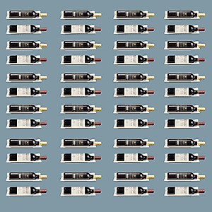 YUjieSTC Wine Rack Wall Mounted,Aluminum Wall Wine Rack 2pcs, Wine Bottle Holder for Kitchen, Restaurant, Bar, White Hanging Wine Rack.