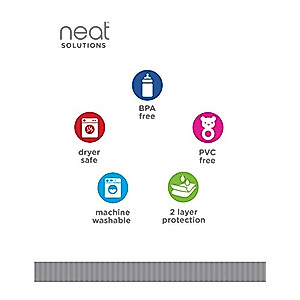 Disney Neat Solutions Mickey Mouse 3 Pack Infant Scarf Bib with Teether, Grey Heather