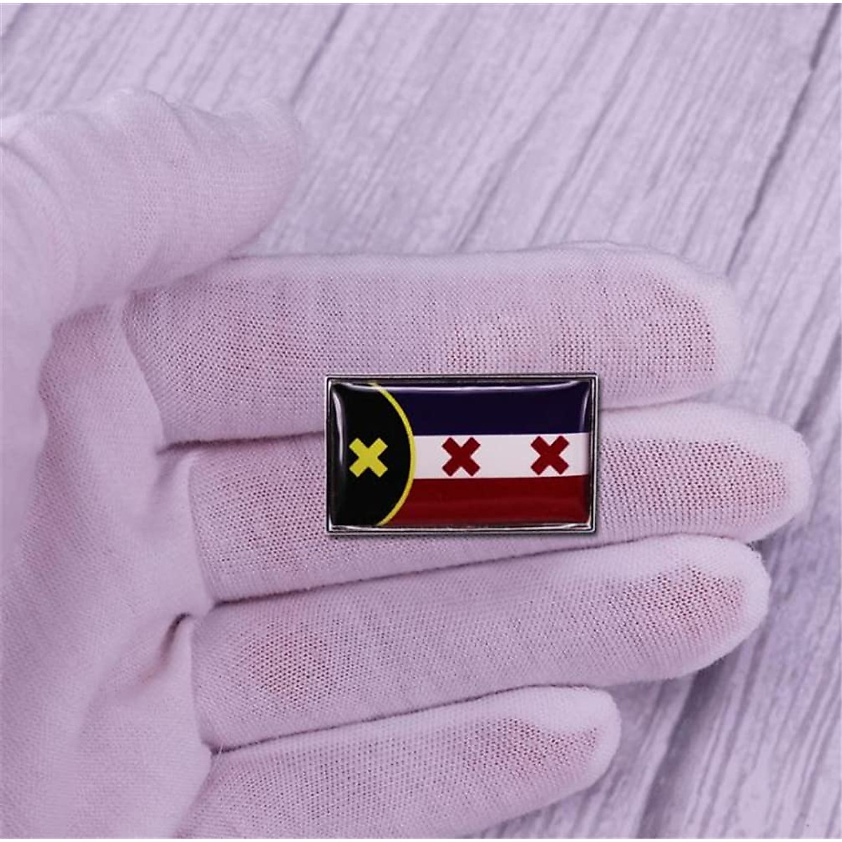 L'Manberg Pin Manburg Flag Brooch Lapel Pins Badge Independent Dream SMP Flag Fans Gift