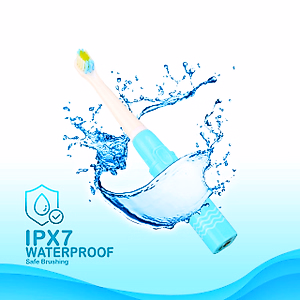 Dr. Ryan Kids Children's Electric Sonic Toothbrush Rechargeable with Extra Soft Bristles Heads, Soft Tongue Cleaner, Smart Timer and 3 Modes