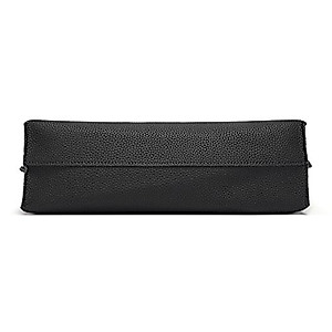 Dreubea Women's Soft Faux Leather Tote Shoulder Bag from, Big Capacity Tassel Handbag Black