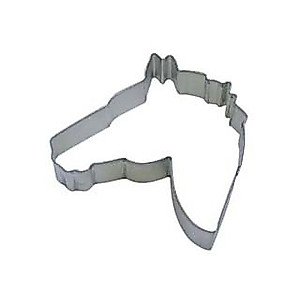 R&M Cookie Cutter, 4.5-Inch, Horse Head, Tinplated Steel