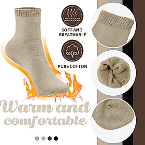 Jecery 60 Pairs Thermal Winter Socks Warm Socks for Men and Women Bulk Winter Socks Cold Weather Boot Sock Bulk Pack Donation Charity Care Bundle Warm Gift (Classic Colors)