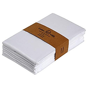 Urban Villa Kitchen Towels Premium Quality 100% Cotton Solid Kitchen Towels Set of 6 Ultra Soft Size 20X30 Inches White Color Kitchen Towel Highly Absorbent Kitchen Towels