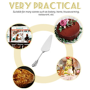 Kichvoe Pie Server Spatula: Stainless Steel Cake Cutter Vintage Dessert Slicer For Celebration Party Wedding Home
