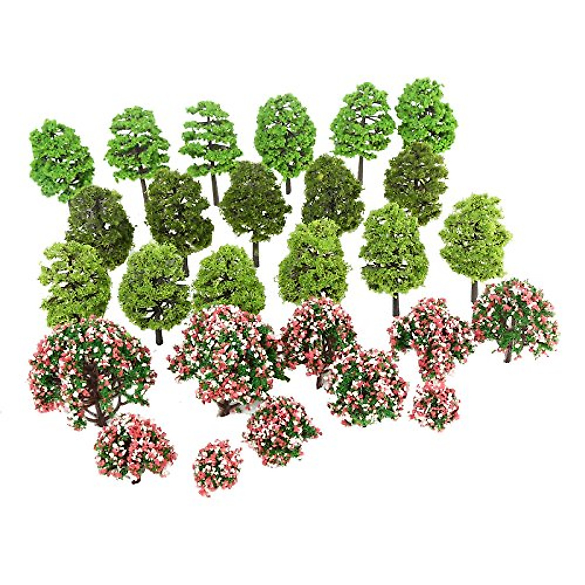 70pcs 3-9cm Model Trees HO Scale Layout, Model Train Scenery Architecture, Railroad ArchitectureModel Train Scenery Architecture, Railroad Architect Diorama Tree for DIY Scenery Landscape, Mixed Color