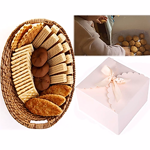 Chilly Gift Boxes, Set of 12 Decorative Treats Boxes, Cake, Cookies, Goodies, Handmade Baby Bath Bombs Shower, Small Gift Boxes for Christmas, Birthdays, Party, Weddings (Pink)