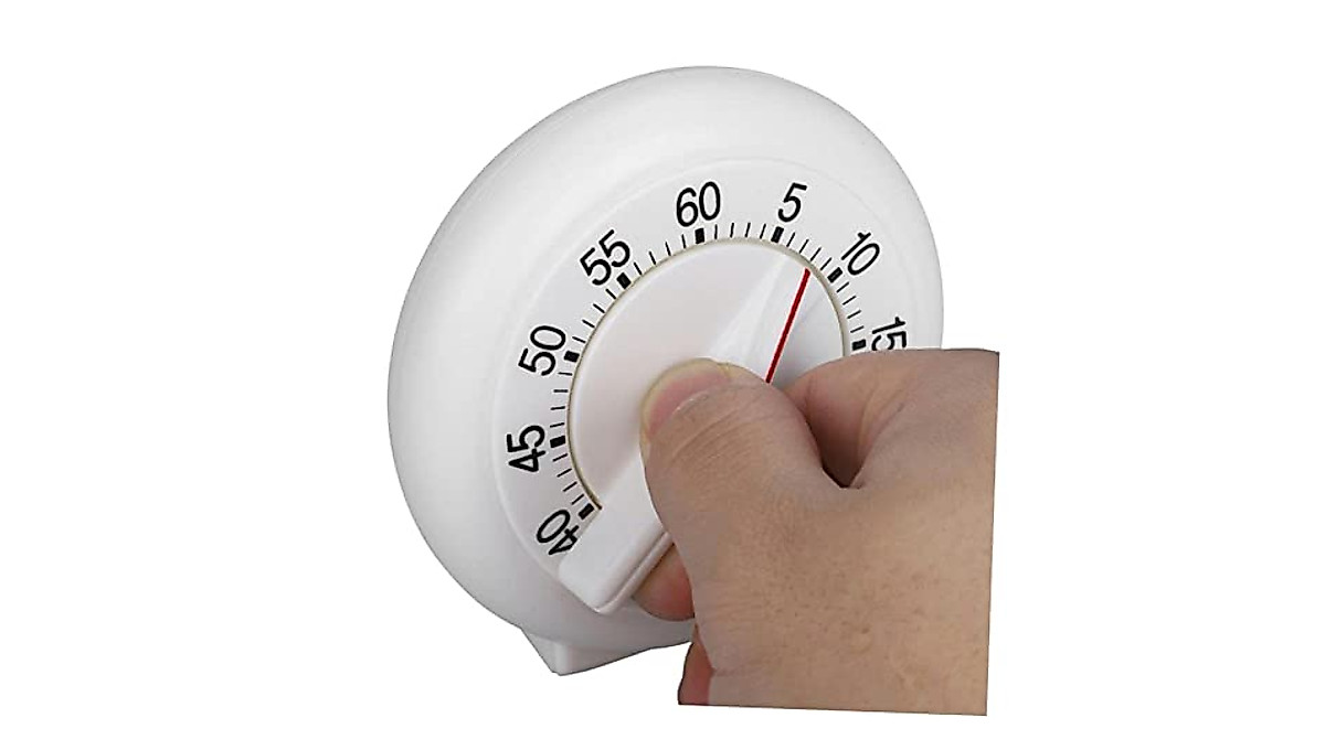 Durable 60-Minute Round Kitchen Timer – Simple & Reliable