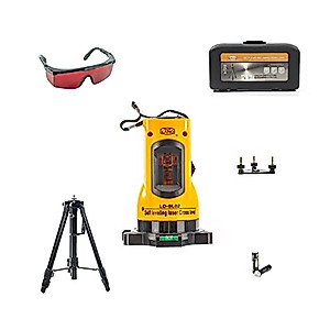 LAND Laser Level Kit Class Laser Ⅱ,Self-Leveling laser Cross Level,Horizontal and Vertical Points Rotatable 360 Degree Suitable for interior design（Lightweight Tripod,Battery Included ）