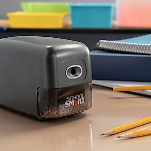School Smart Electric Pencil Sharpener, 5-1/2 x 3-3/4 x 7-3/4 Inches