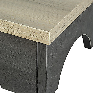 VALIANTOIN Solid Wood Step Stool for Kid and Adult 1000lbs Capacity Heavy Duty Sturdy Footstool with Handles and Safety Non-Slip Pads for Elderly