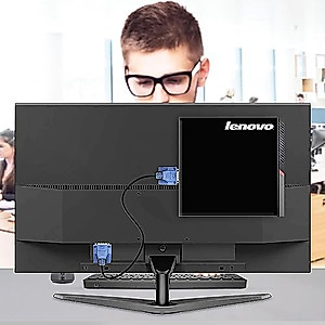 Lenovo All in one Tiny Computer Desktop PC, Intel Pentium J3710 Processor, 8GB Ram, 128GB SSD, New 19 Inch Monitor, Wireless Keyboard and Mouse, WiFi/Bluetooth, Windows 10 (Renewed)