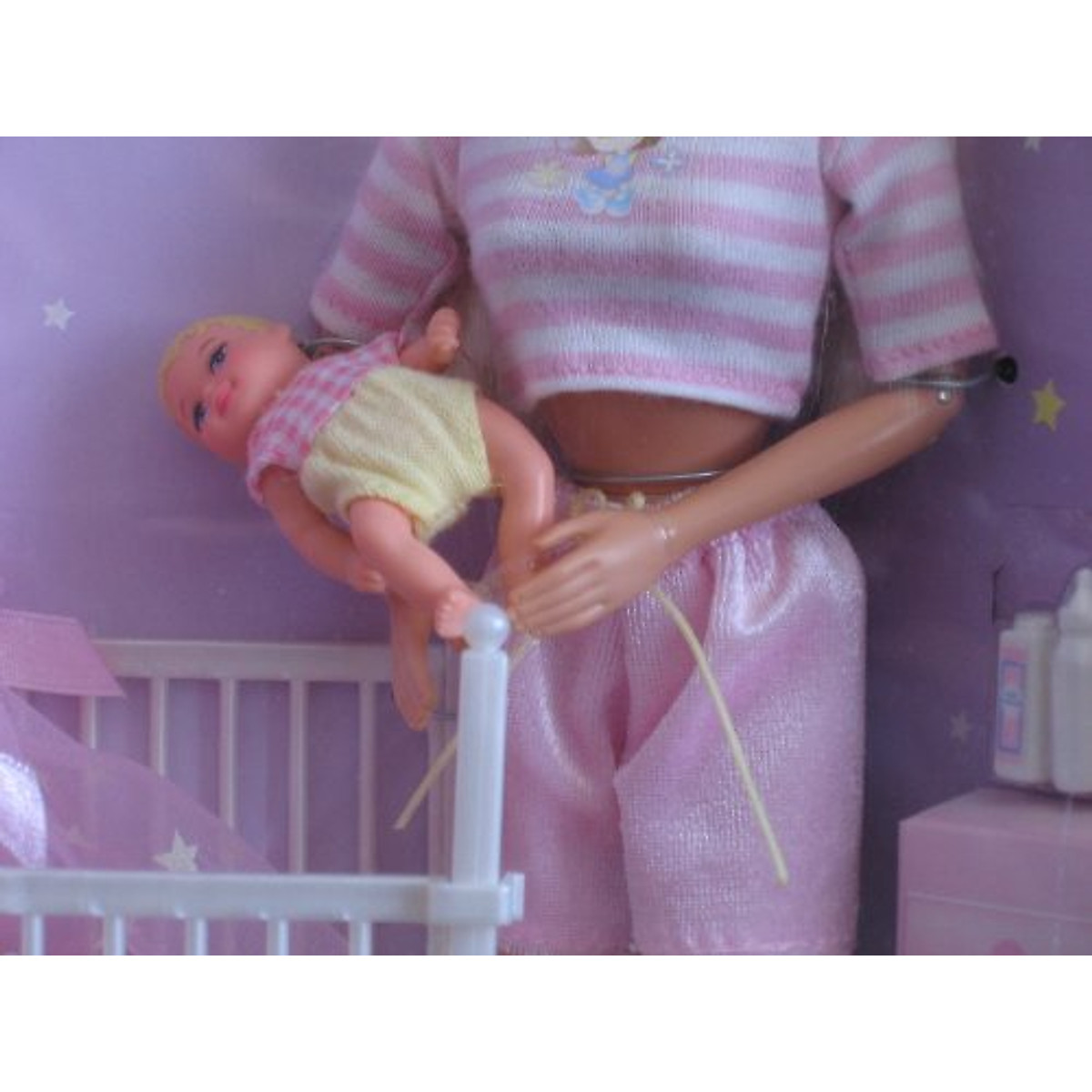 Barbie and Krissy Bedtime Baby with Musical Crib