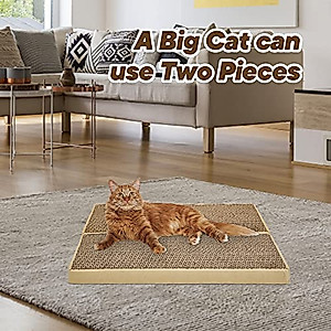 HappyFreeSX Splicing Cat Scratch Pad: Cat Scratchers for Indoor Kitten, Cat Scratching Pad, Cat Scratcher Cardboard, Cat Scratching Pad, Premium Scratch from Cats, Double-Sided Design