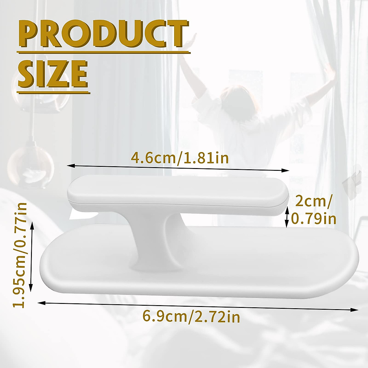 Grevosea 8 Pieces Blind String Holder,Blind Cord Holder Cord Safety Blind Pull Blind Cord Twister Safety Blind Cord Hooks Blind Cord Wrap Cleat for Home Office Study Bedroom Bay Window Use