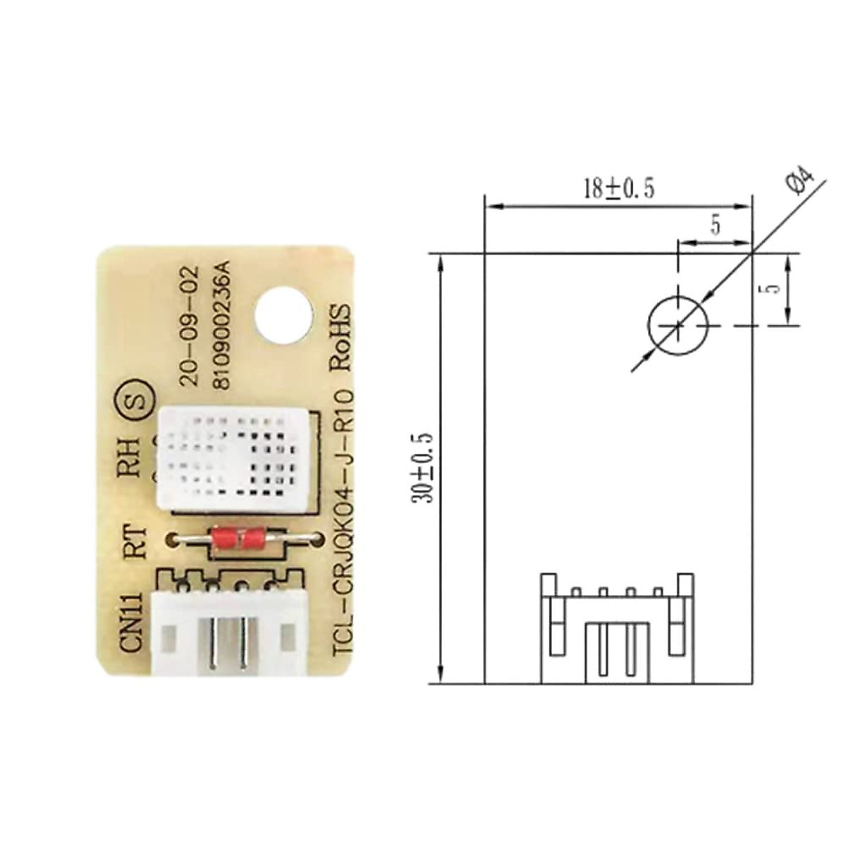 SaiDian 1Pcs for Dehumidifier Humidity Senson Module Board Temperature Sensor Compatible for HIS06