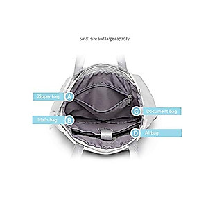 Waterproof Stylish Laptop Backpack Women Korean Oxford Canvas (Black 15.6 inch)