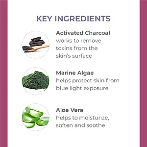 DERMA E Purifying Daily Facial Detox Scrub with Activated Charcoal and Seaweed Extract –Exfoliating Face Scrub Cleanses, Smooths and Brightens, 4oz