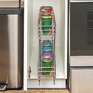 Household Essentials Glidez Narrow Sliding Organizer, 5", Chrome
