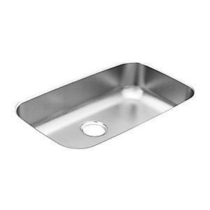 Moen GS18163B 1800 Series 30-inch 18 Gauge Undermount Single Bowl Stainless Steel Kitchen Sink 7-inch Depth, Satin Stainless