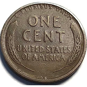 1909 P VDB Lincoln Wheat Cent Penny Seller Very Fine