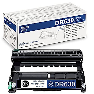 Van Enterprises High Yield 1 Pack Black DR630 DR-630 Compatible Drum Unit Replacement for Brother HL-L2300D L2305W L2315DW L2320D L2340DW L2360DW L2380DW MFC-L2680W L2720DW DCP-L2520DW Printer