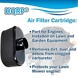 HQRP Filter compatible with Cub Cadet LTX 1050 KW, LTX 1046 KW, RZT 50 KW, RZT 54 KW, RZT L46 KW, RZT L50 KW, RZT L54 KW, XT2 GX5, XT2 LX4, XT2 LX5 Series Lawn Tractors, KM-11013-0752 Replacement