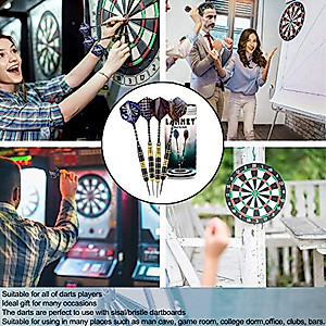 LANNEY Darts Metal Tip Set, 24 Grams and 20 Grams Tipped Metal Darts Steel Tip Set Professional with Aluminum Shafts, Brass Barrels, Sharpener Tool Kit, Carrying Case, Extra Dart Flights Accessories