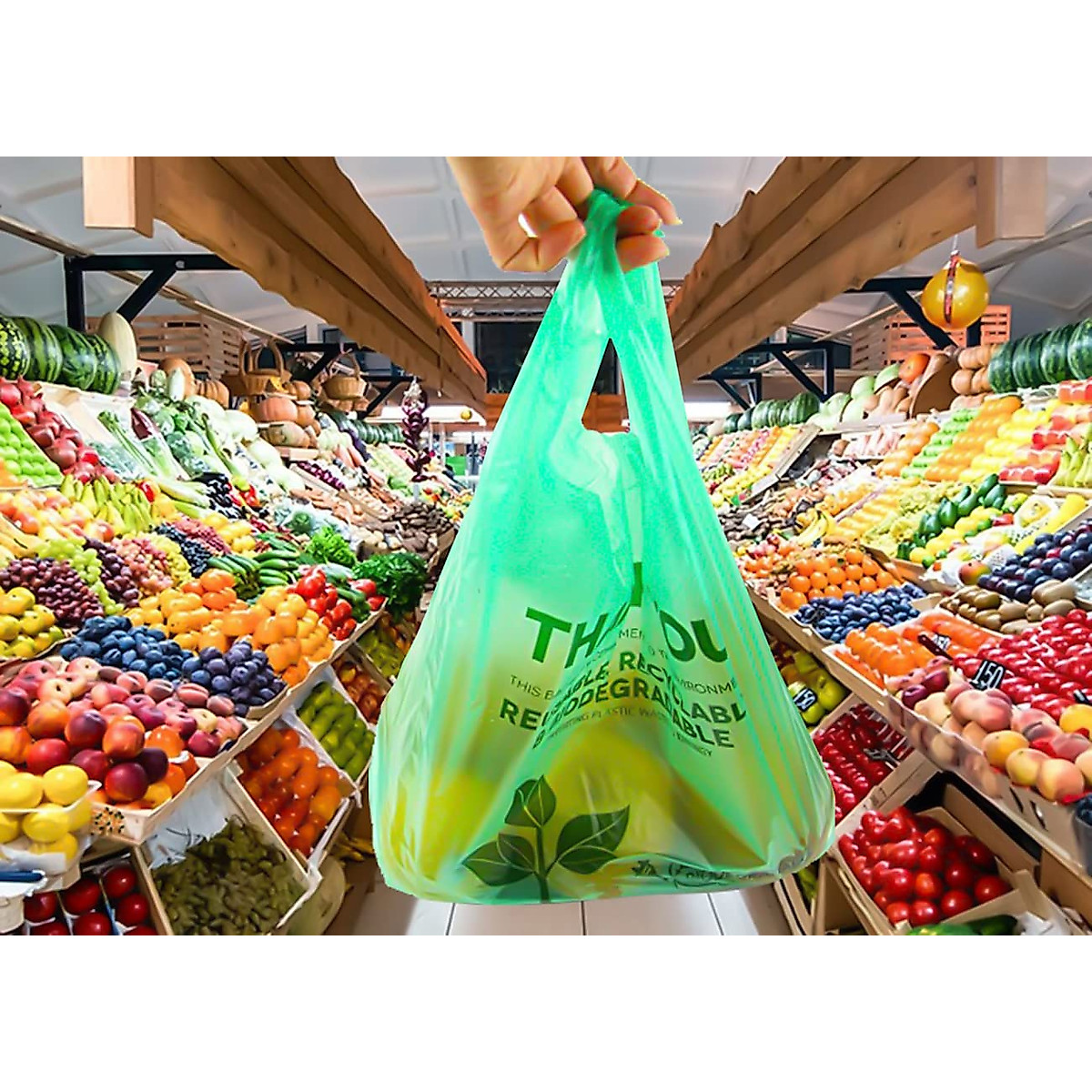 Biodegradable Bags Biodegradable Plastic Bags Compostable Plastic Bags Bio Bags Eco Friendly Plastic Bags Green Biodegradable Bags Pack of 200
