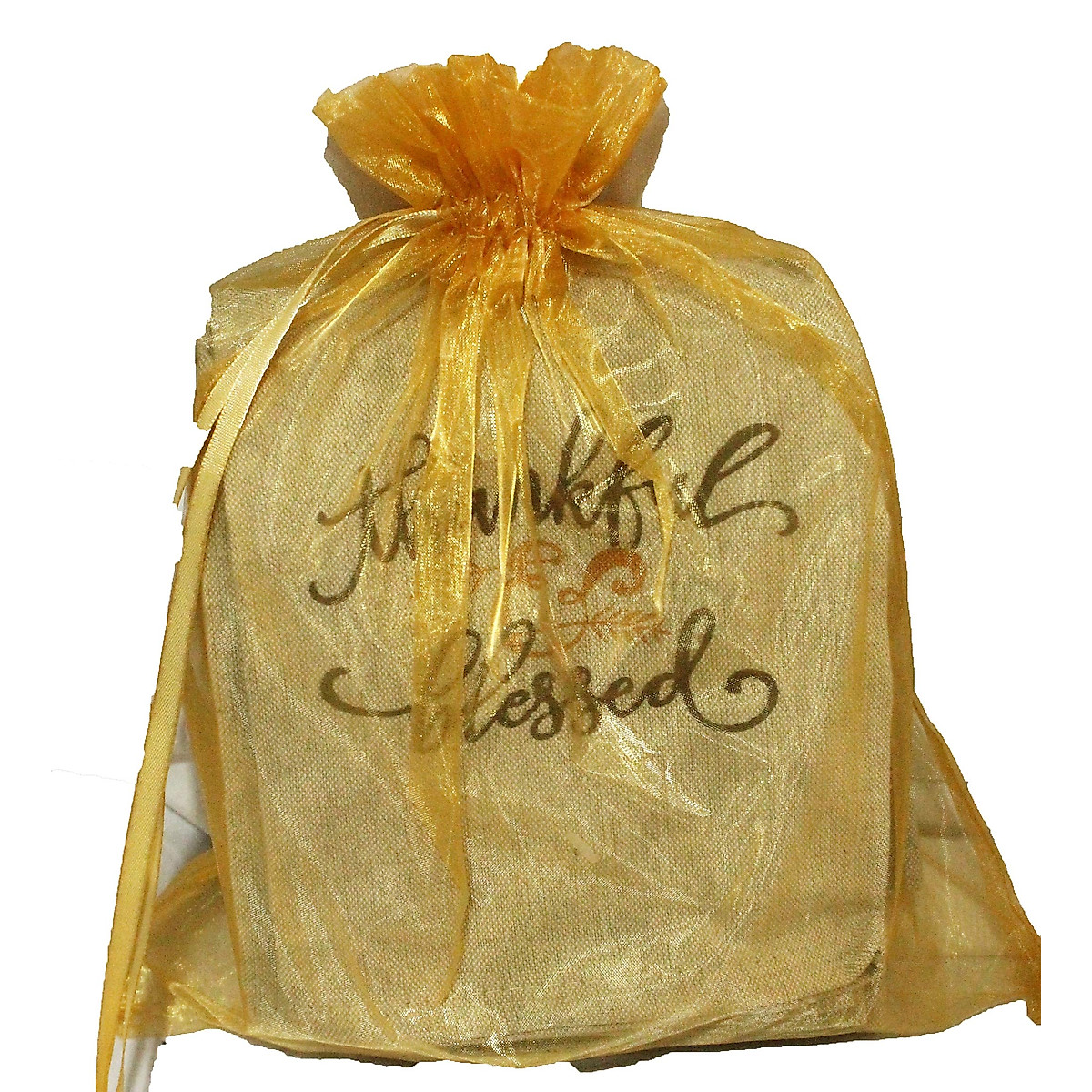 Twisted Anchor Trading Company Set of 6 Dark Linen Thanksgiving Kitchen Towels Gift Set - Fall Kitchen Towel Set - Comes in Organza Gift Bag