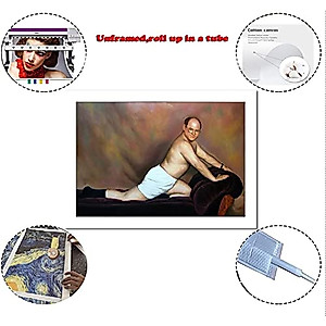 Seinfeld Poster - George Costanza The Timeless Art of Seduction Wall Art Comedy Movies Canvas Printing Home Living Room Bedroom Decor Mural (Seinfeld Poster,12x18inch-unframed)