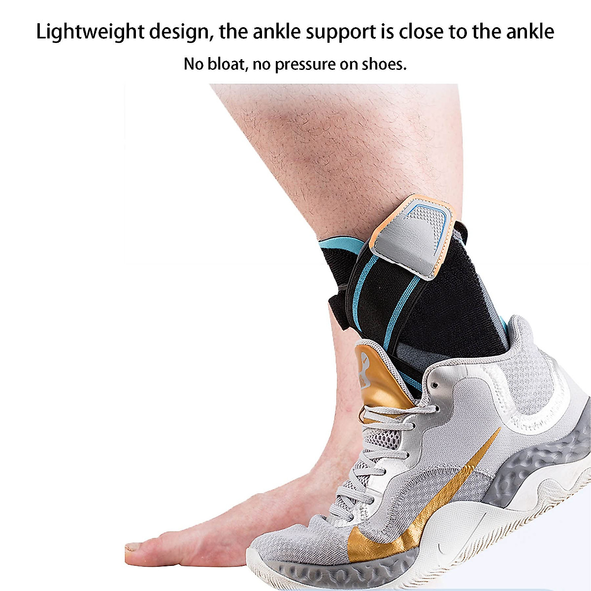 Ankle Support Brace Inside and Outside Support for Pain Relief Injury Recovery Strain or Sprain Tendonitis Post-op Cast Support and Injuryprotection for Women and Men Ankle Brace,Small