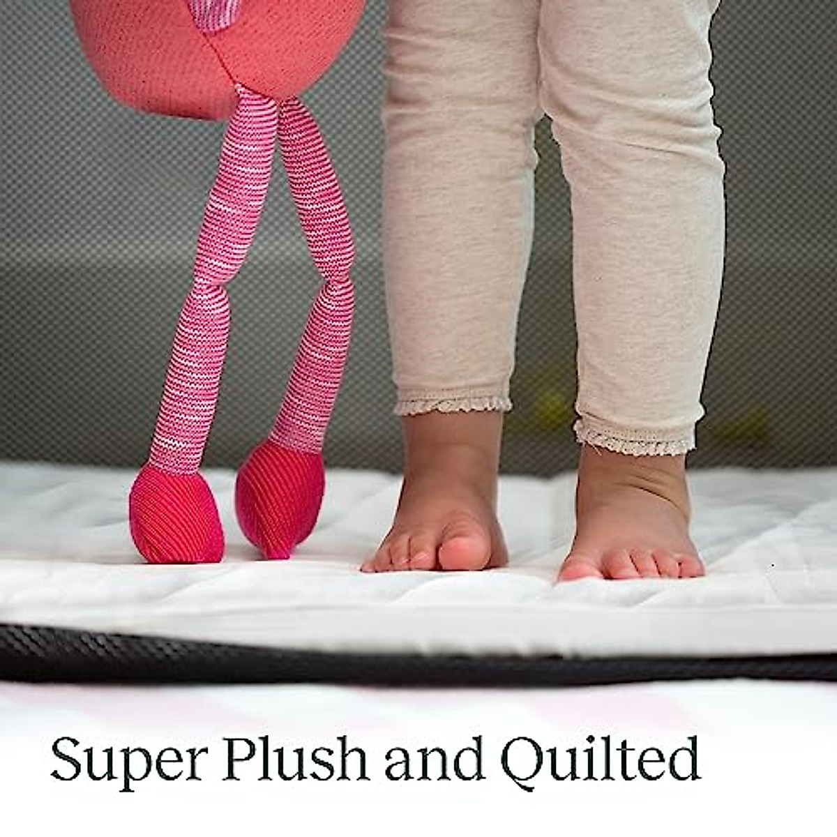 Guava Lotus Travel Crib Sheet | Plush Quilted Fitted Sheet with Manufacturer-Approved Fit | Soft and Breathable Crib Sheet for Your Baby's Comfort | Unisex Sheet for Infants and Toddlers