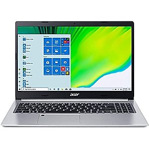 Acer Aspire 5 A515-46 Slim Laptop Quad-Core Ryzen 3 3350U 8GB DDR4 128GB NVMe SSD 15.6 Full HD WiFi 6 Backlit KB Amazon Alexa Windows 10 Home (Optional S Mode) (Renewed)