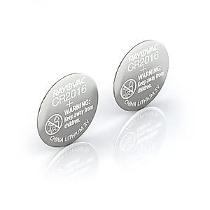 Rayovac CR2016 Battery, 3V Lithium Coin Cell CR2016 Batteries (2 Battery Count)