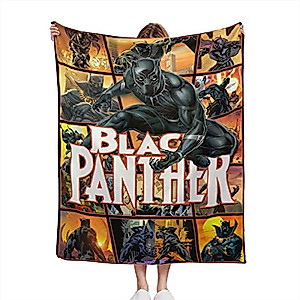 Throw Blanket Panther Soft Blanket- Fade Resistant Super Soft Fleece 62*52"