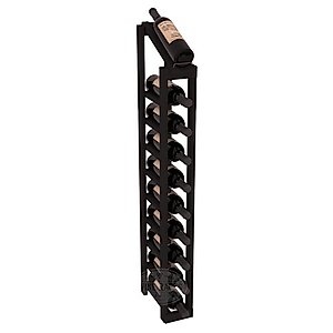 Wine Racks America® InstaCellar Display Top Wine Rack Kit - Durable and Expandable Wine Storage System, Redwood Black Stain - Holds 10 Bottles