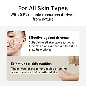 simplyO Vitamin Tree Natural Glow Toner - Korean Skin Care Toner for Face w/Sea Buckthorn Extracts & 5 White Floral Extracts - Hydrating Toner for Dry Sensitive Skin - Moisturizing Toner (4.7 fl oz)