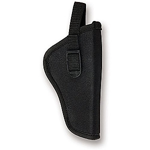 Bulldog Cases Right Hand Hip Holster (Fits Most Revolvers with 3-4-Inch Barrels, S & W K,L,N Frame), Black, (DLX-12)