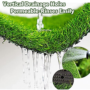 SSRIVER Dog Grass Pad,51.1x31.8In Fake Grass for Dogs,Artificial Grass Pee Pad for Puppies Potty Training Indoor Outdoor