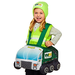 Spirit Halloween Toddler Waste Management Garbage Truck Ride-A-Long Costume | OFFICIALLY LICENSED