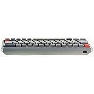 Clack Solid Aluminum Mechanical Keyboard - Cherry MX Brown Switches - Hot swappable - GK64, Grey