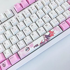 Two-Dimensional PBT Sublimation Original Factory extensive Universal Mechanical keycaps (Midouzi keycap 135 Keys)