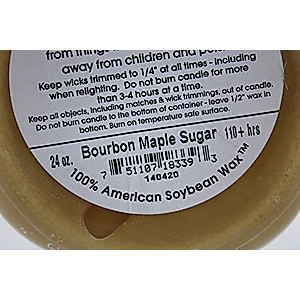 Swan Creek 100% American Soybean 24 Oz. Jar Candle - Bourbon Maple Sugar