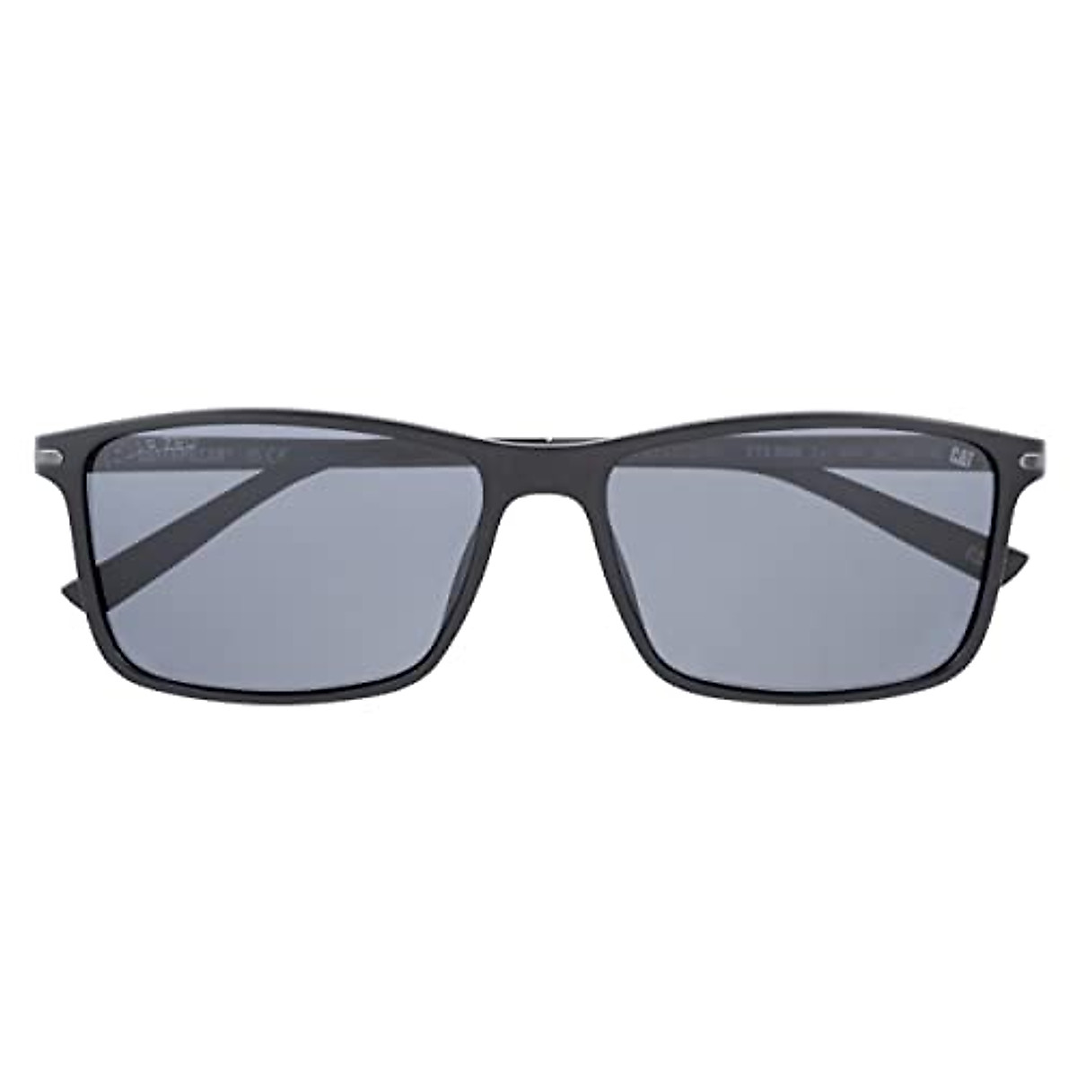 Caterpillar Precision 8506 Men's Polarized Square Sunglasses, Matte Black, 58 mm